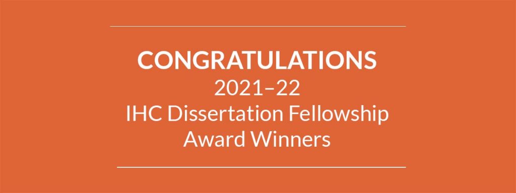 Spring 2021 IHC Award Winners - Interdisciplinary Humanities Center UCSB